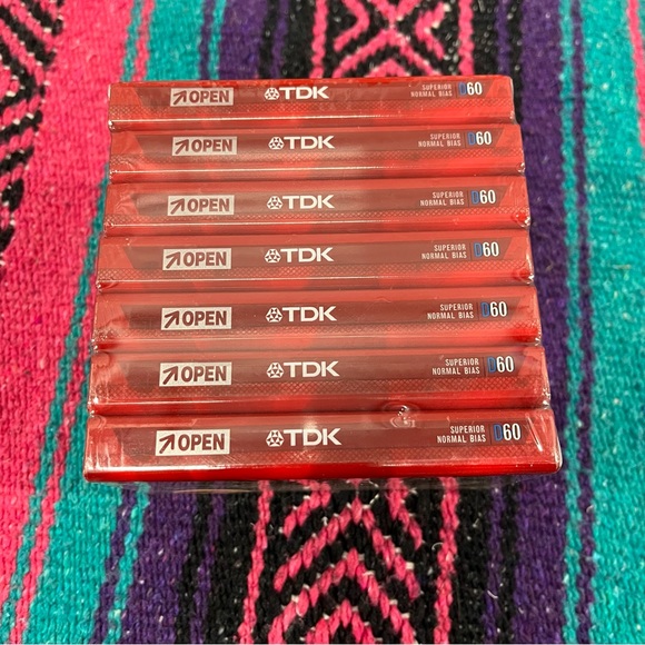 TDK | Media | New Sealed Tdk Superior Normal Bias D6 Blank Recordable Cassette Tapes 7ct | Poshmark
